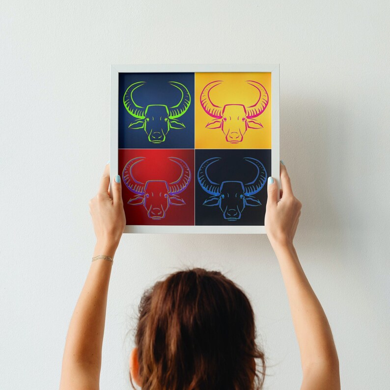 Carabao Pop Art | Philippine Carabao Art | Filipino Gift | Philippine ...
