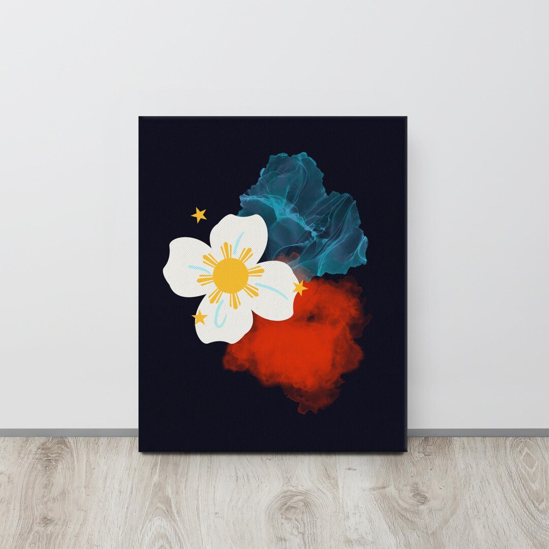 Filipino Flag Art Canvas Print 8x10 | Filipino Art Print on Canvas ...