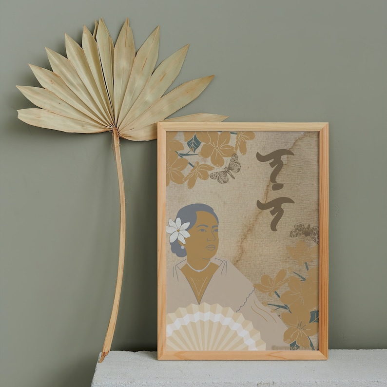 Filipino Lola Art | Baybayin Art | Lola | Philippines Gift | Filipino ...