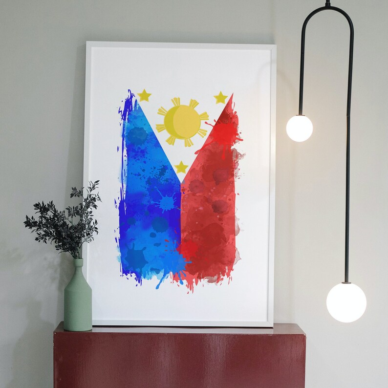 Philippine Flag Art | Filipino Flag | Digital Art| Filipino Gifts ...