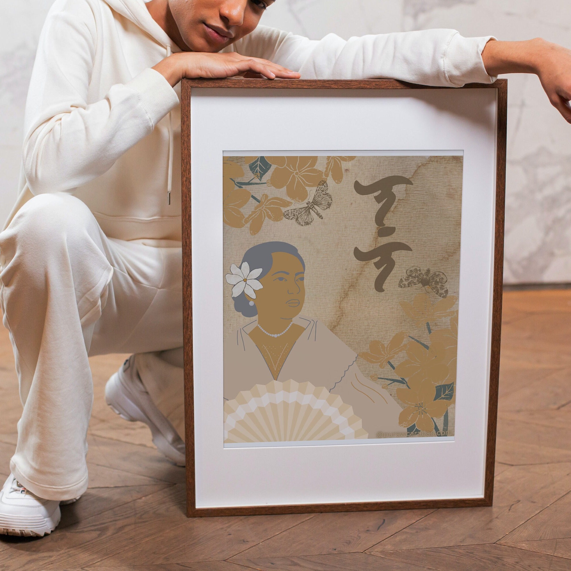 Filipino Lola Art Baybayin Art Lola Philippines Gift Filipino Art ...