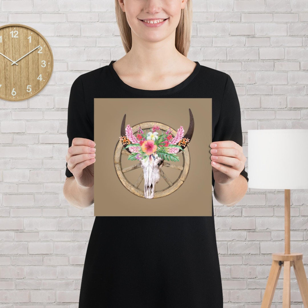 Carabao Skull Art PRINT | Philippine Carabao Art | Filipino Gift ...