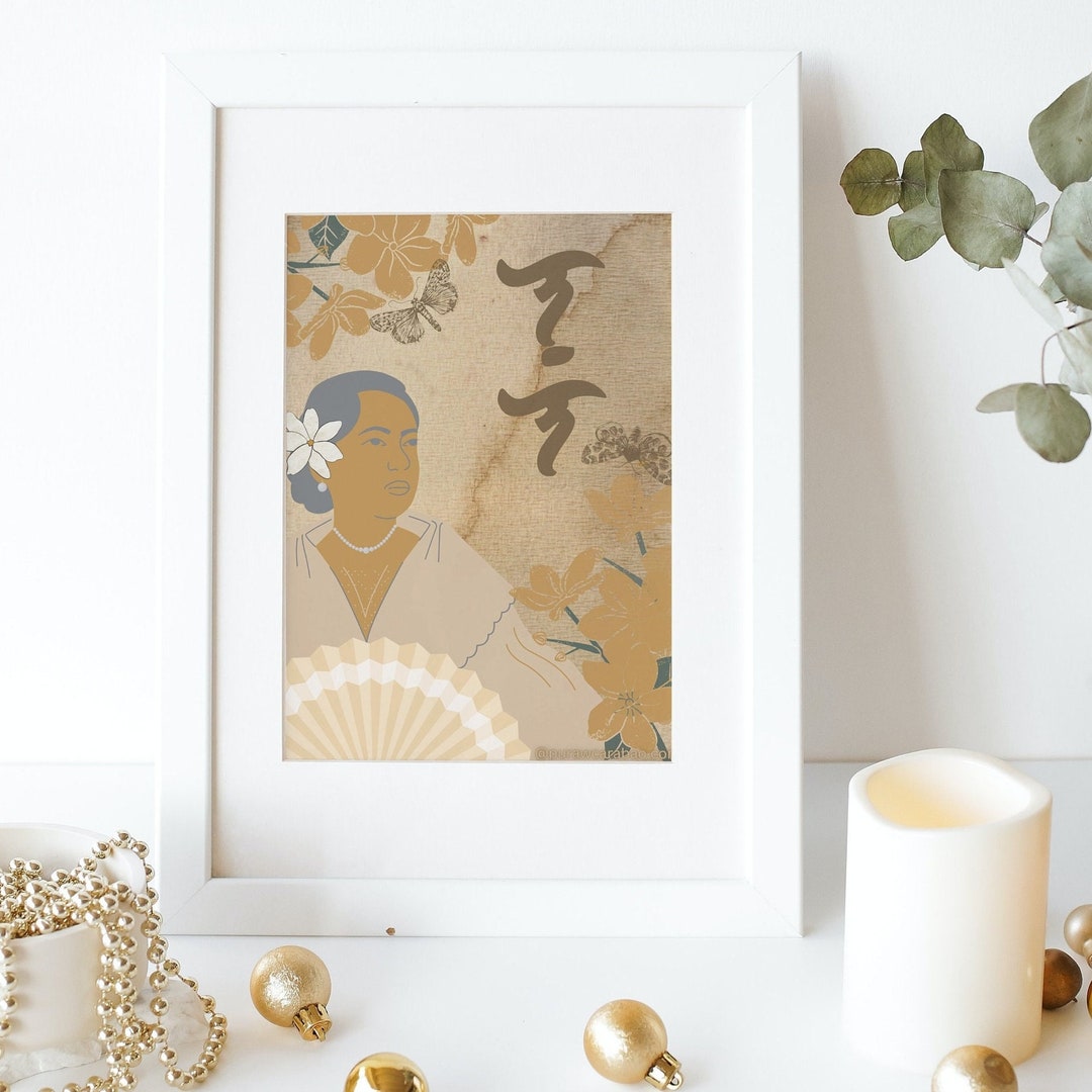 Filipino Lola Art | Baybayin Art | Lola | Philippines Gift | Filipino ...