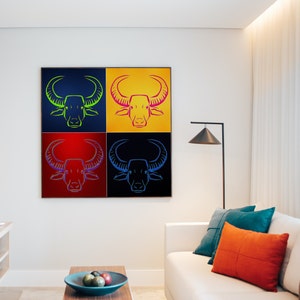 Carabao Pop Art | Philippine Carabao Art | Filipino Gift | Philippine ...