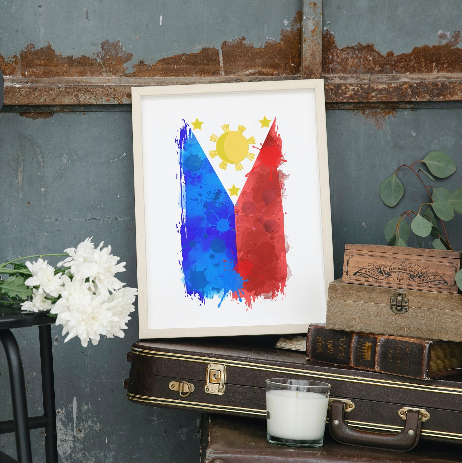 Philippine Flag Art | Filipino Flag | Digital Art| Filipino Gifts ...