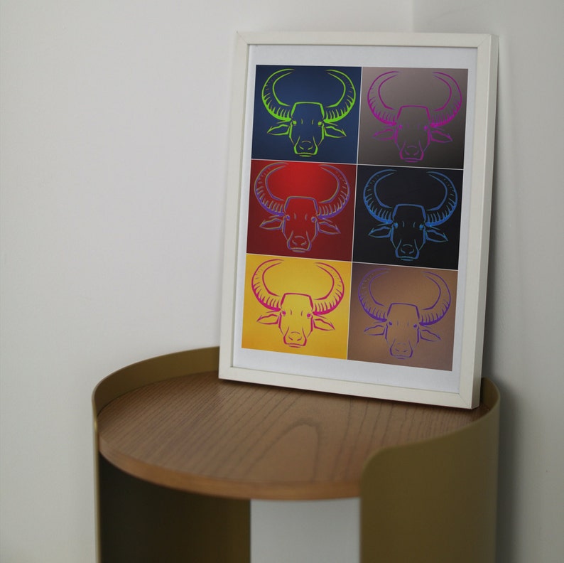 Carabao Pop Art | Asian Carabao Art | Filipino Gift | Philippine ...