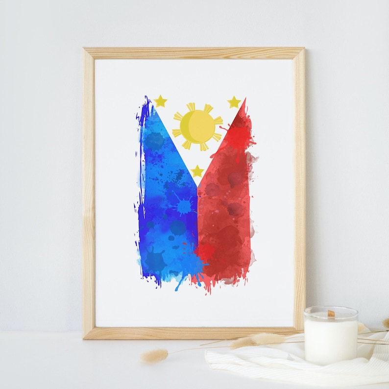 Philippine Flag Art | Filipino Flag | Digital Art| Filipino Gifts ...
