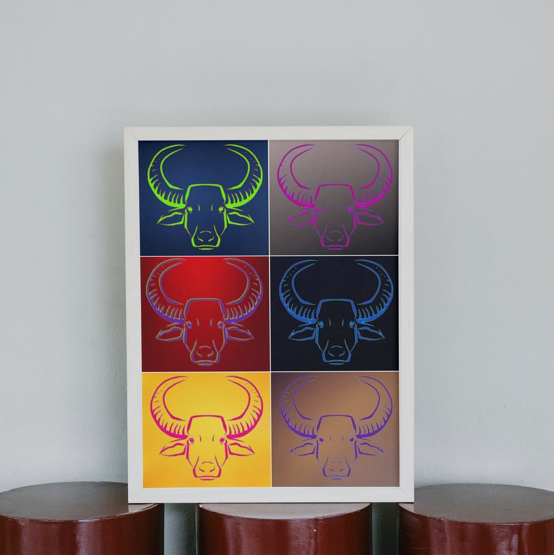 Carabao Pop Art | Asian Carabao Art | Filipino Gift | Philippine ...