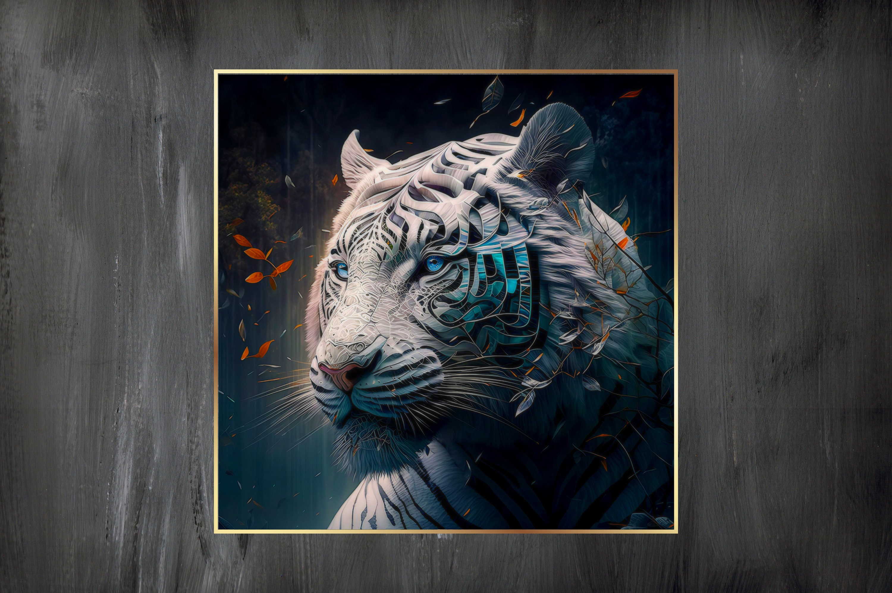 Mystical White Tiger | Ai Art | Digital Download - Etsy