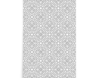 Jumbo Coloring Poster Islamic Geometric Design 2 - Etsy