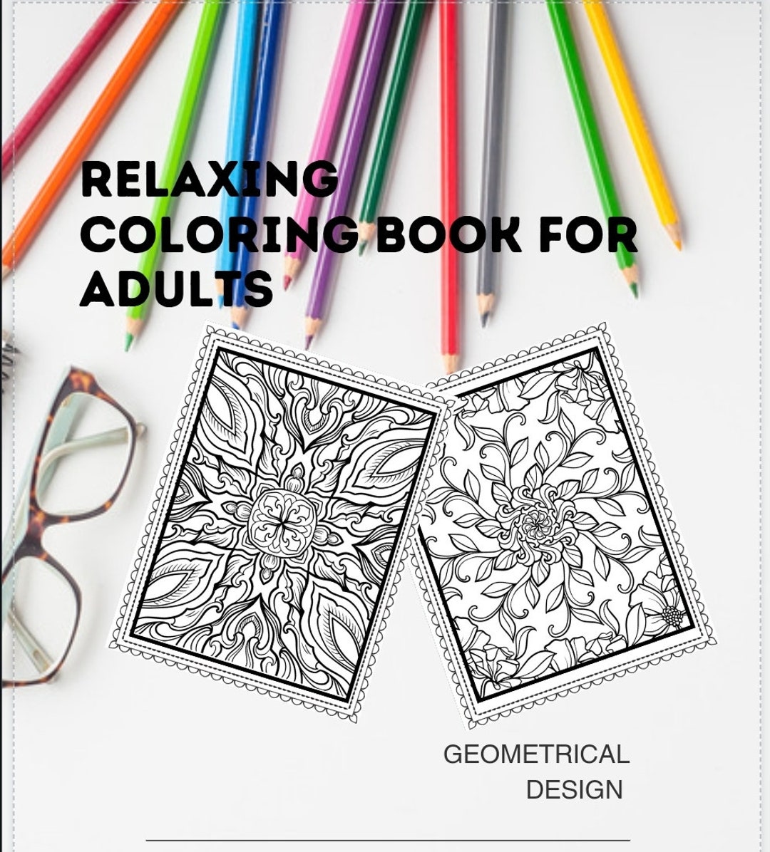 Designs for Relaxation ,patterns for Meditative, Adults Coloring Book ...