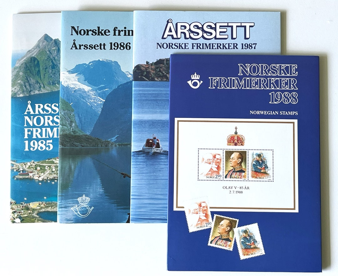 Norway Postage Stamps Official Year Set (1985-1988) - MNH - Etsy