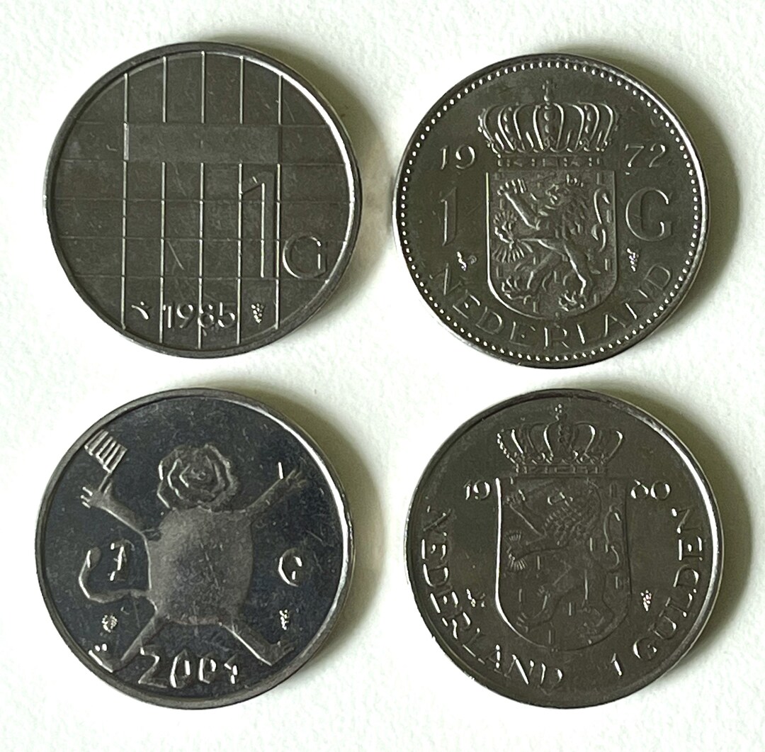 Netherlands Various Commemorative 1 Guilder Coins - Gulden 1955 - 2001 ...