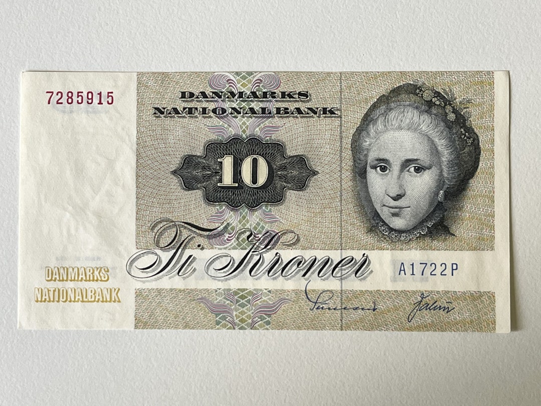 Denmark 10 Kroner Banknote 1972 Serie Painting and Animal Various ...