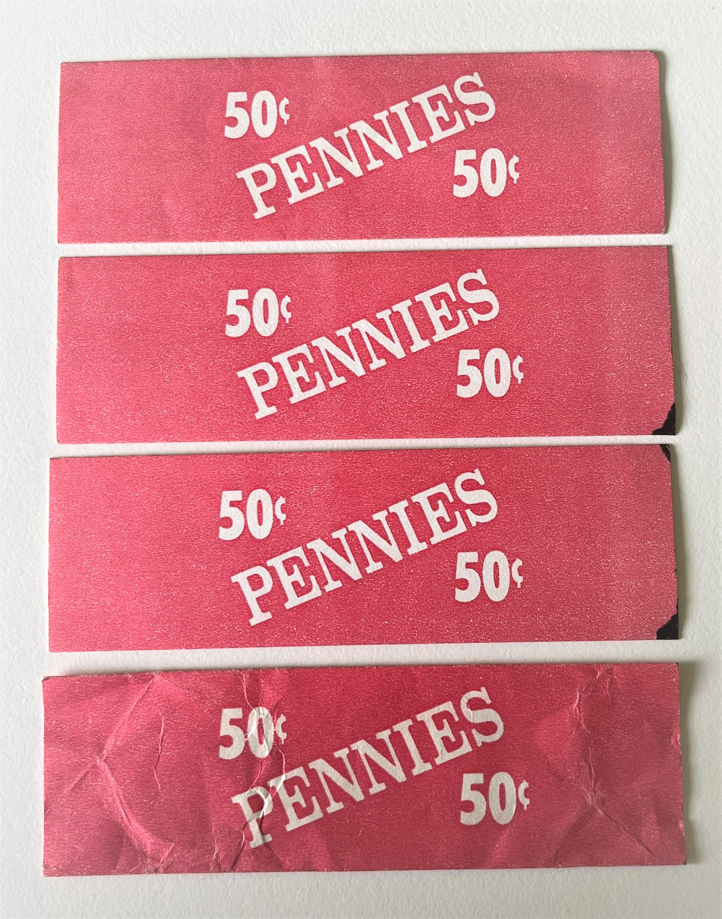 Vintage US Coin Wrappers for Halves, Quarters, Dimes, Nickels and ...