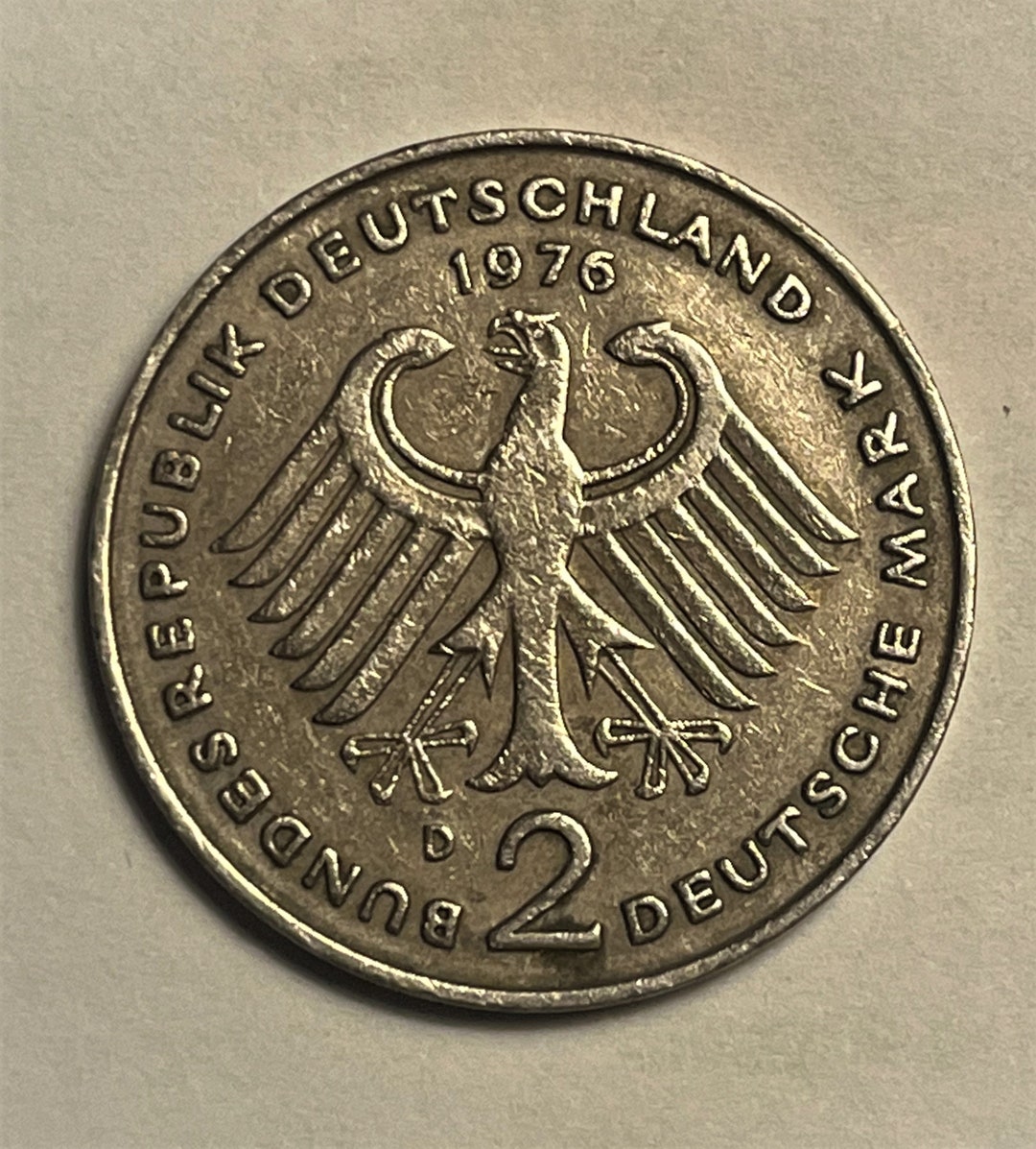 Vintage Coins 2 Deutsche Mark From West Germany - Various Years and ...