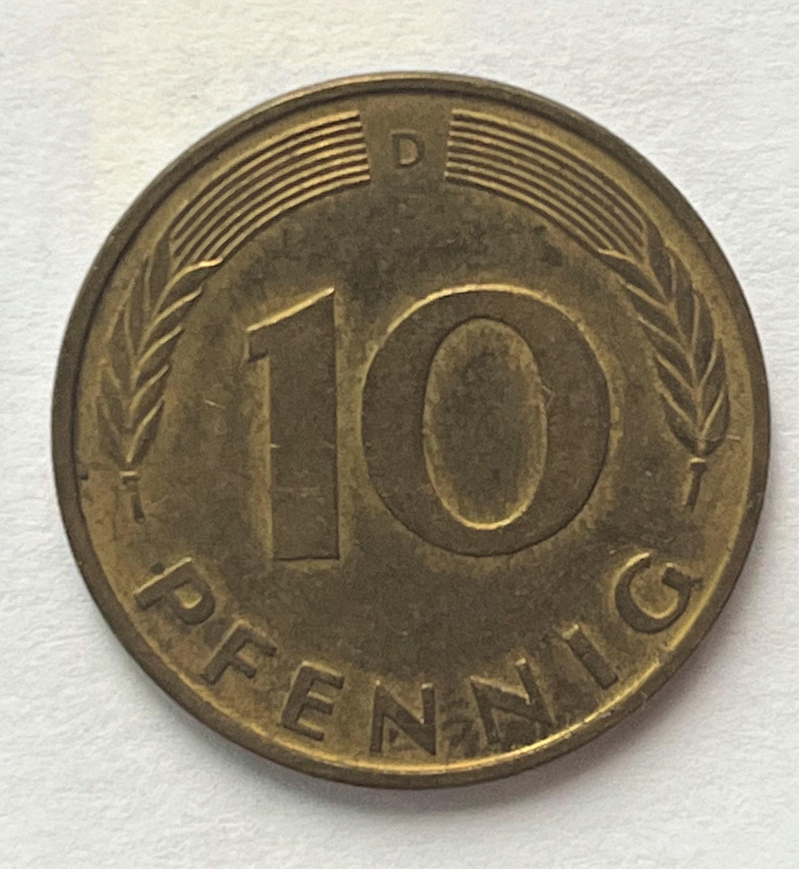 Vintage 10 Pfennig Coins From West Germany - Various Years and Mints ...