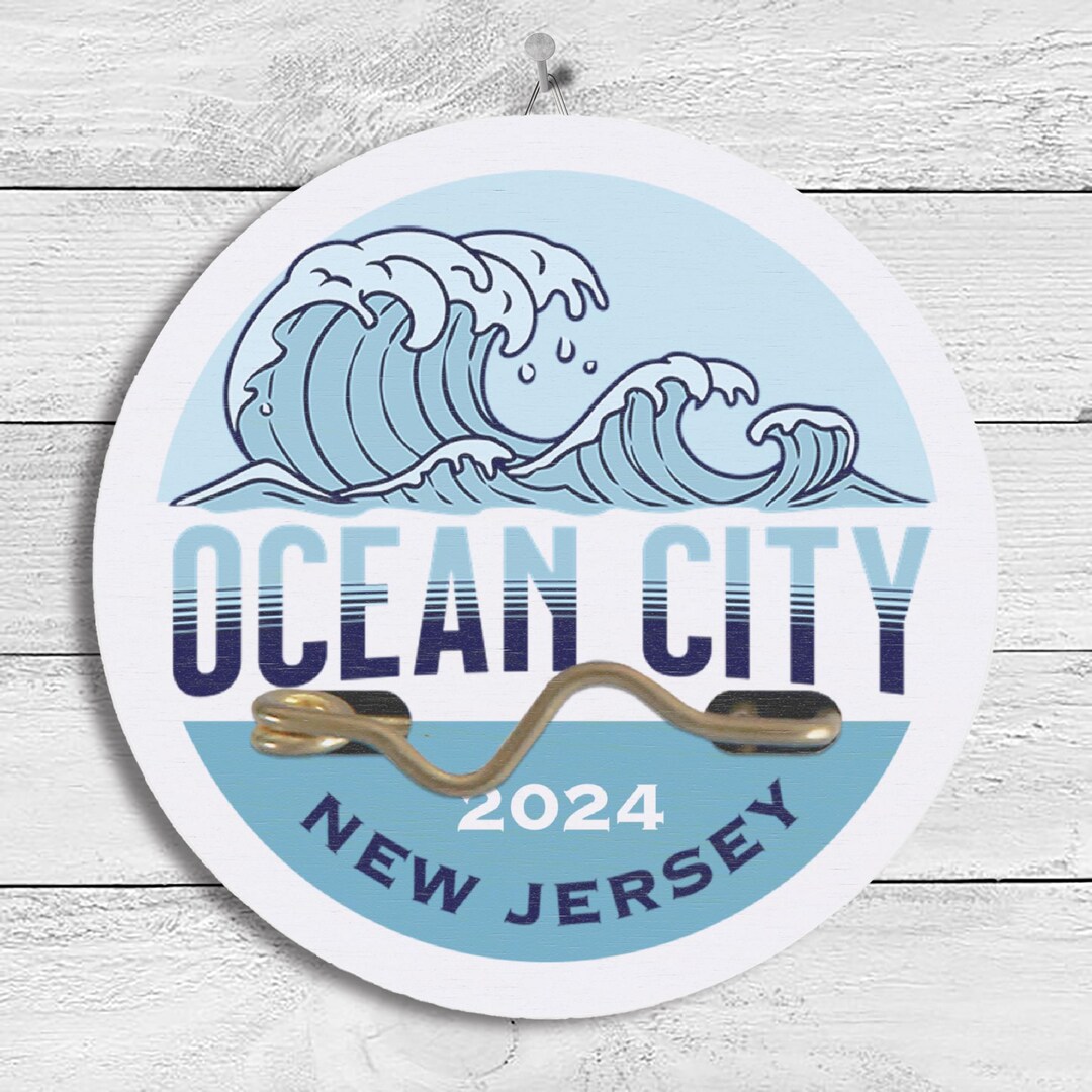 Ocean City Beach Tag Wood Sign: Coastal Nautical Decor - Etsy