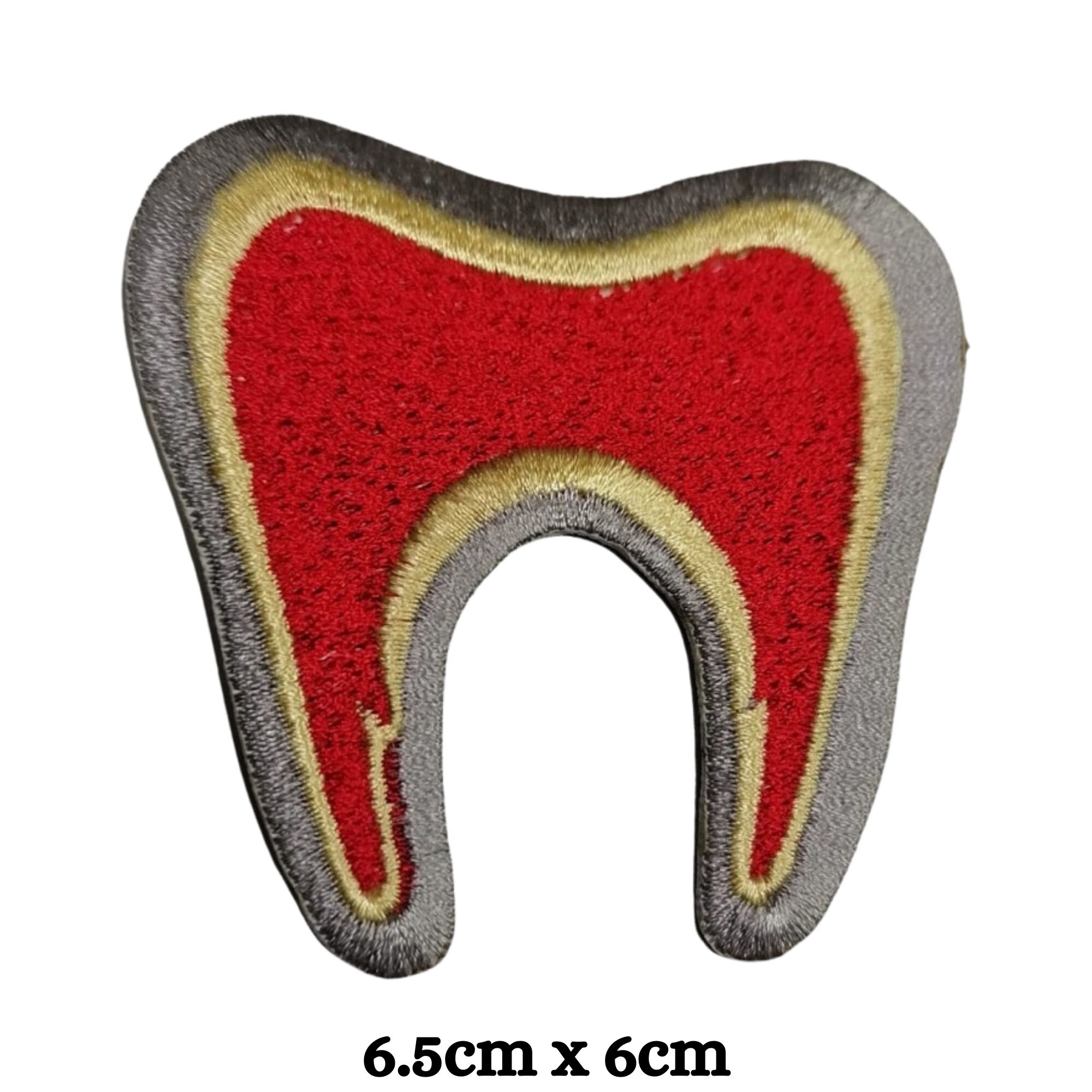 Human Tooth Iron on Embroidered Patch Sew on Applique Clothing - Etsy