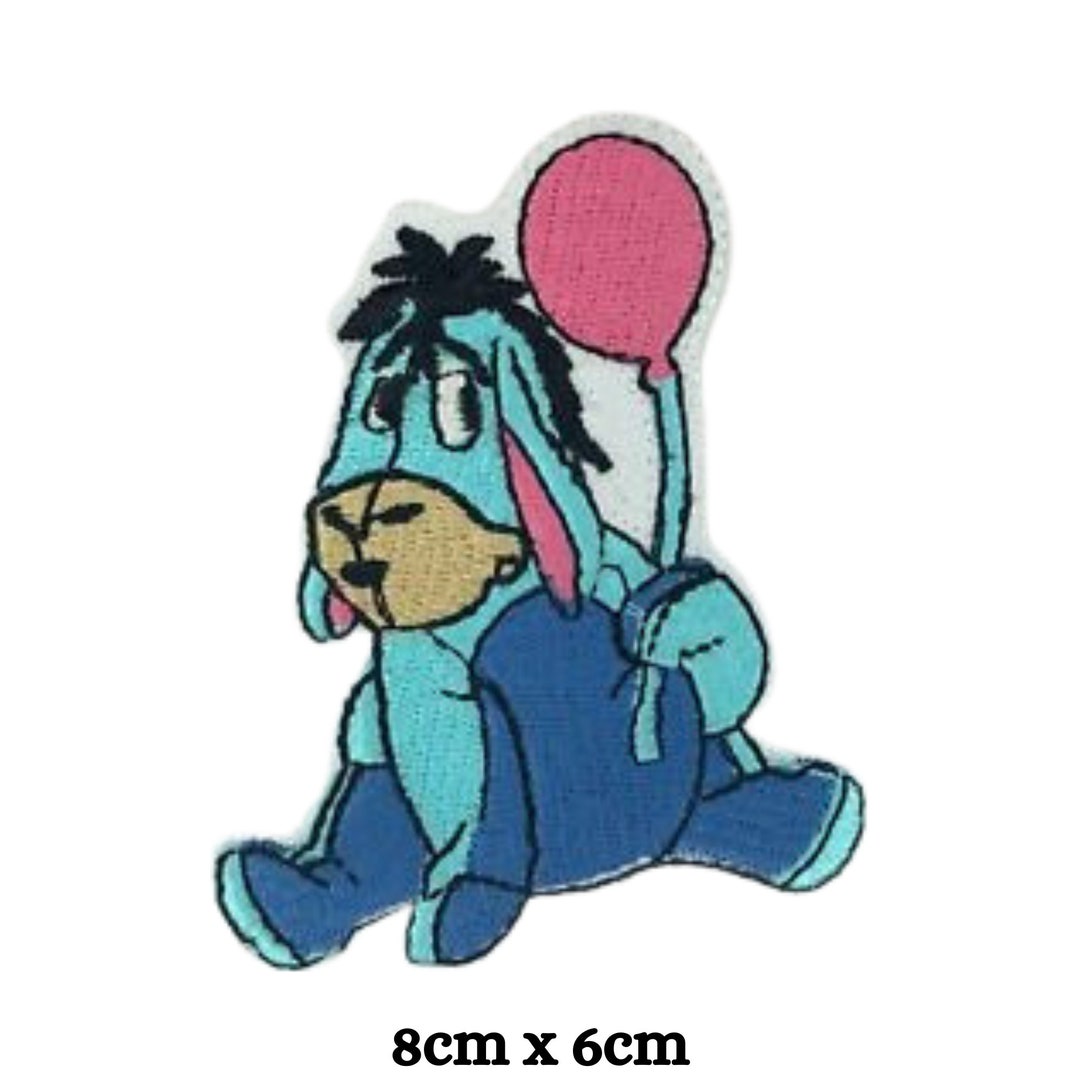 Cute Donkey With Balloon Embroidery Patch Iron on Sew on Badges ...