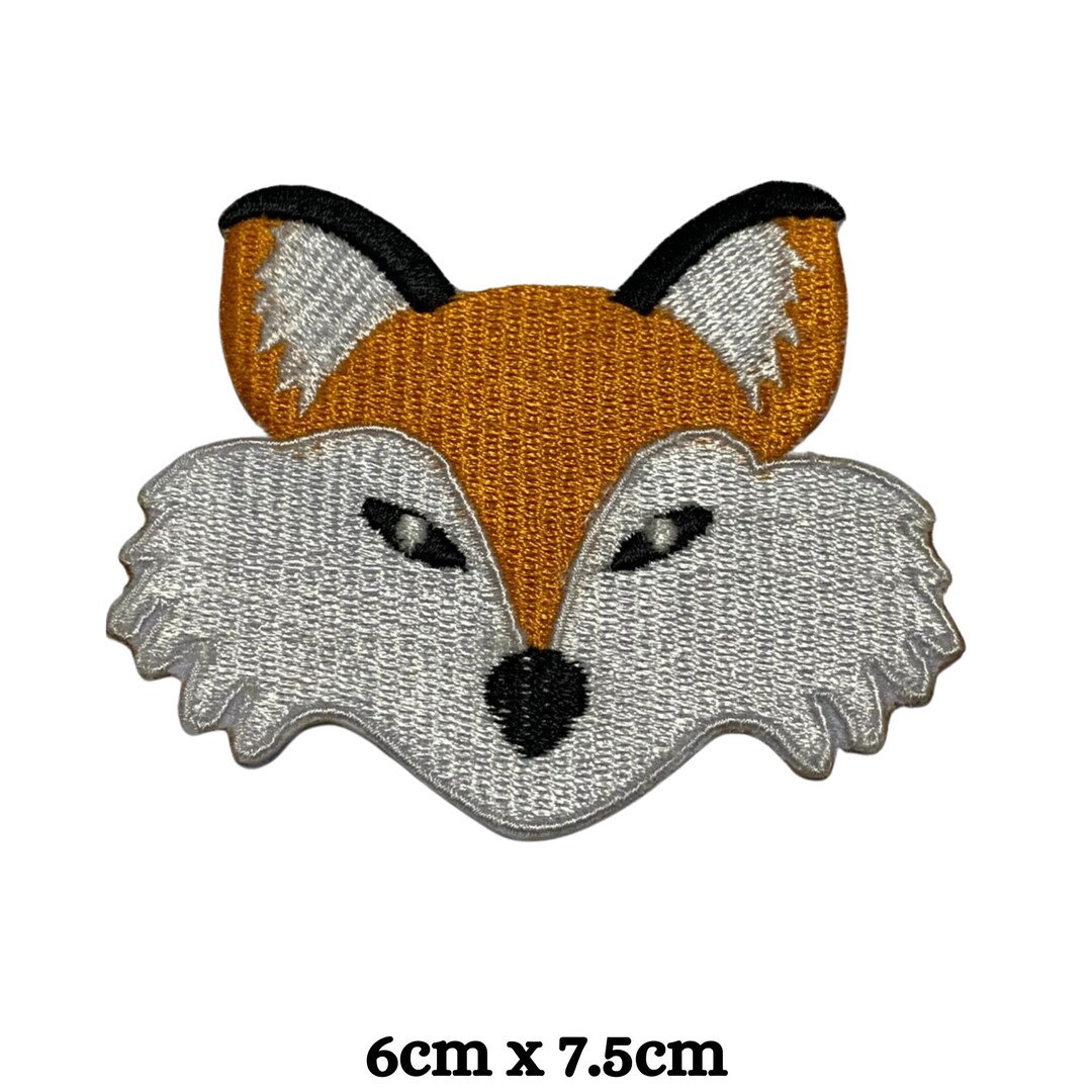 Fox Face Cute Animal Badges Kids Art Iron on Sew on Applique - Etsy