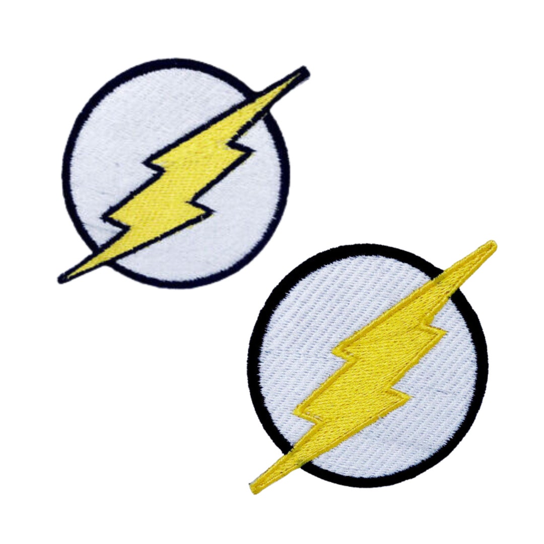 Flash Circle Superhero Movie Logo Embroidered Iron on Clothing Patch ...