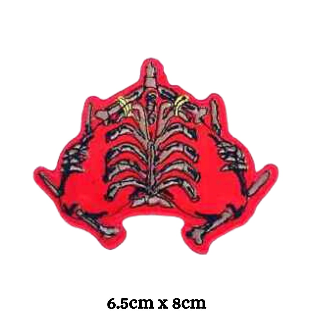 Skeleton and Bones Embroidery Patch Iron on Sew on Badges Applique ...