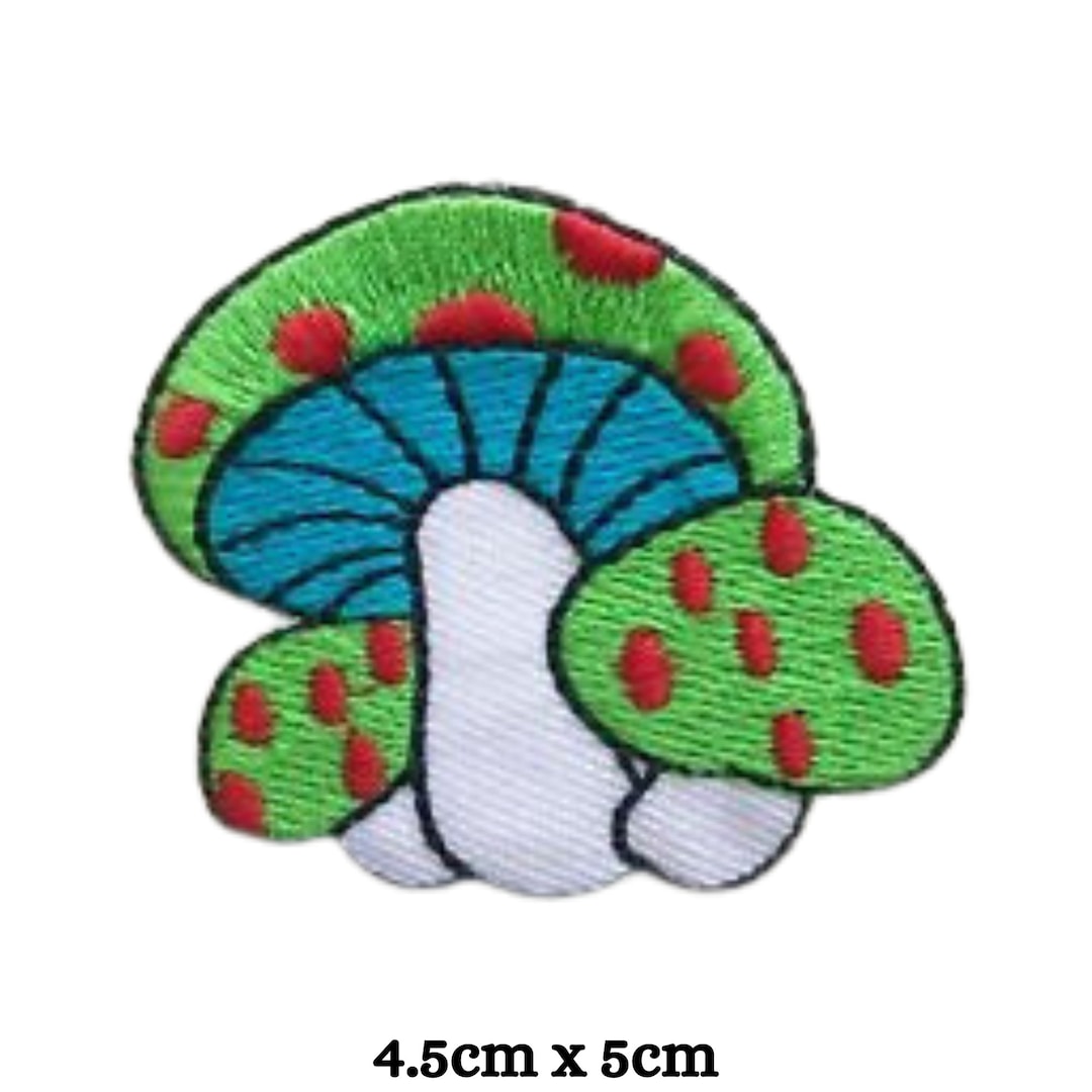 Magic Mushroom Patch Embroidered Badge Embroidery Applique Iron Sew on ...