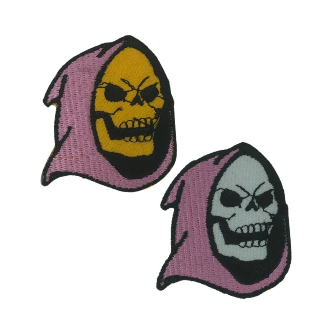 Death Angle Iron on Embroidered Patch Sew on Skull Applique Skull Badge ...