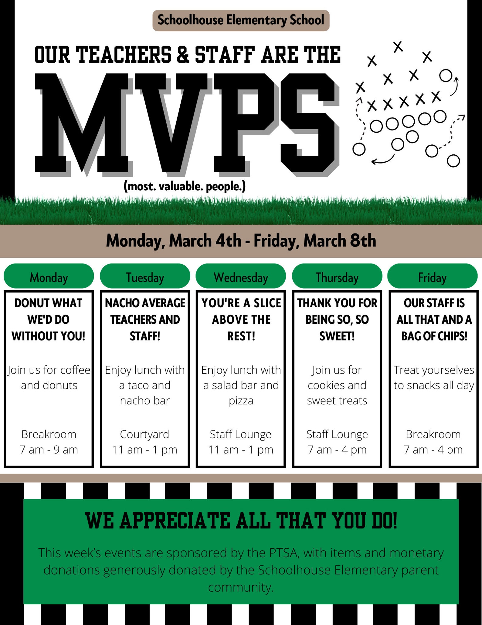 EDITABLE MVP Sports Football Themed Teacher & Staff Appreciation ...