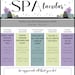 EDITABLE Spa Theme Spa-tacular Teacher and Staff Appreciation Itinerary ...