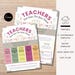 EDITABLE Flowers Helping Bloom Theme Teacher Staff Appreciation ...