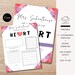 EDITABLE Hearts Love Theme Teacher Appreciation Printable, All About My ...