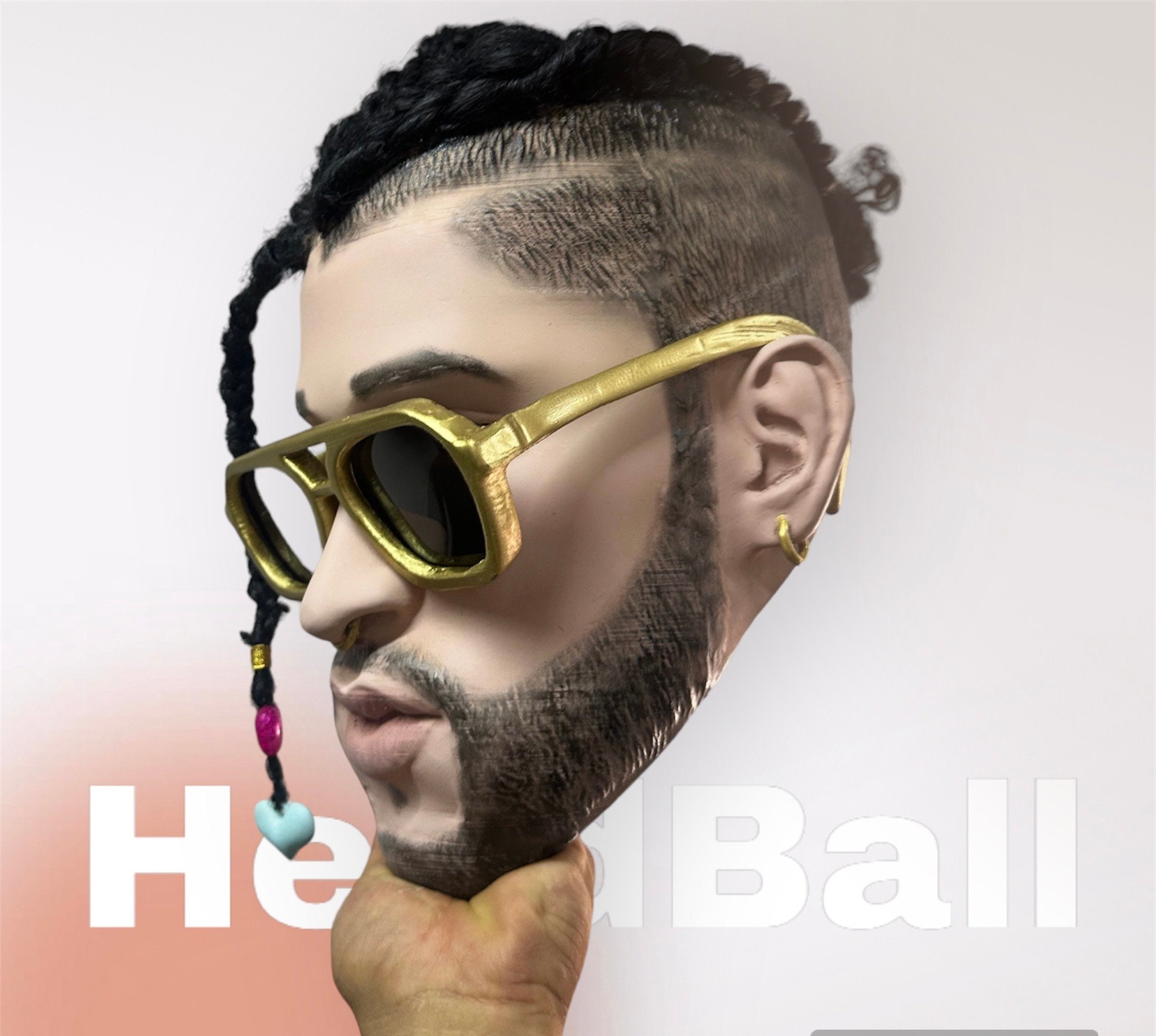 Bad Bunny (props, Headball, Helmet) - Etsy