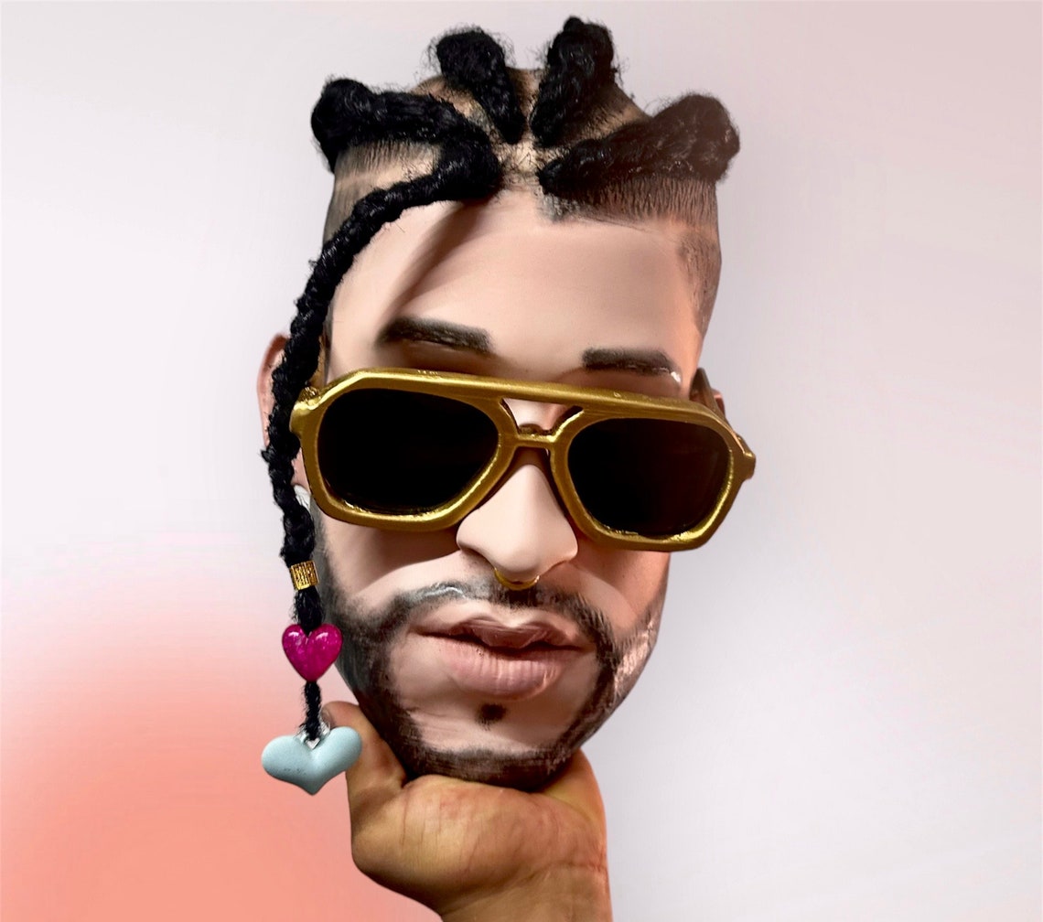 Bad Bunny (props, Headball, Helmet) - Etsy