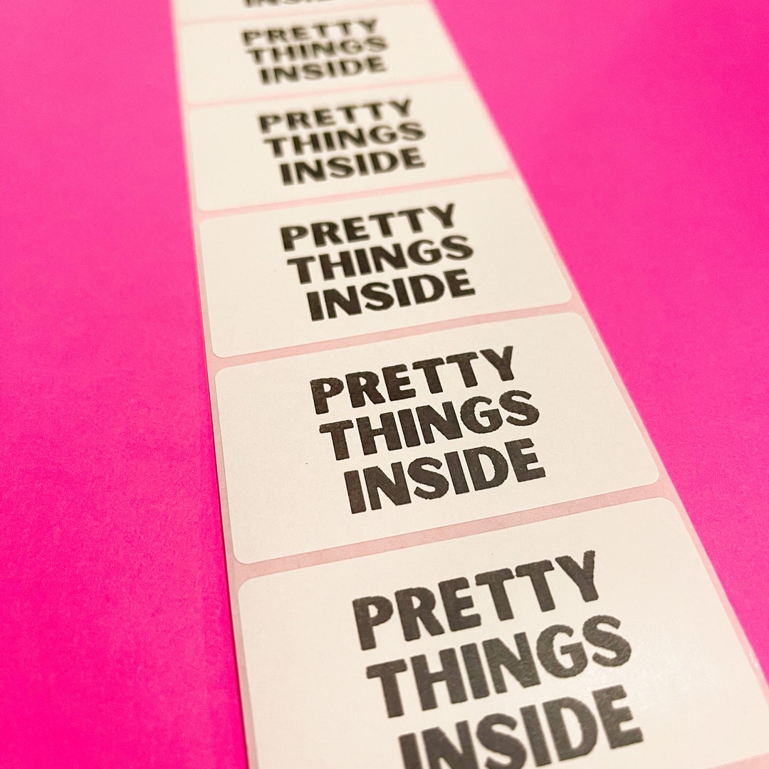 Pretty Things Inside Stickers Packaging Stickers Business - Etsy