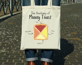 Mauraders Stamp Collection Canvas Tote Bag Wizard Apparel Postcard ...