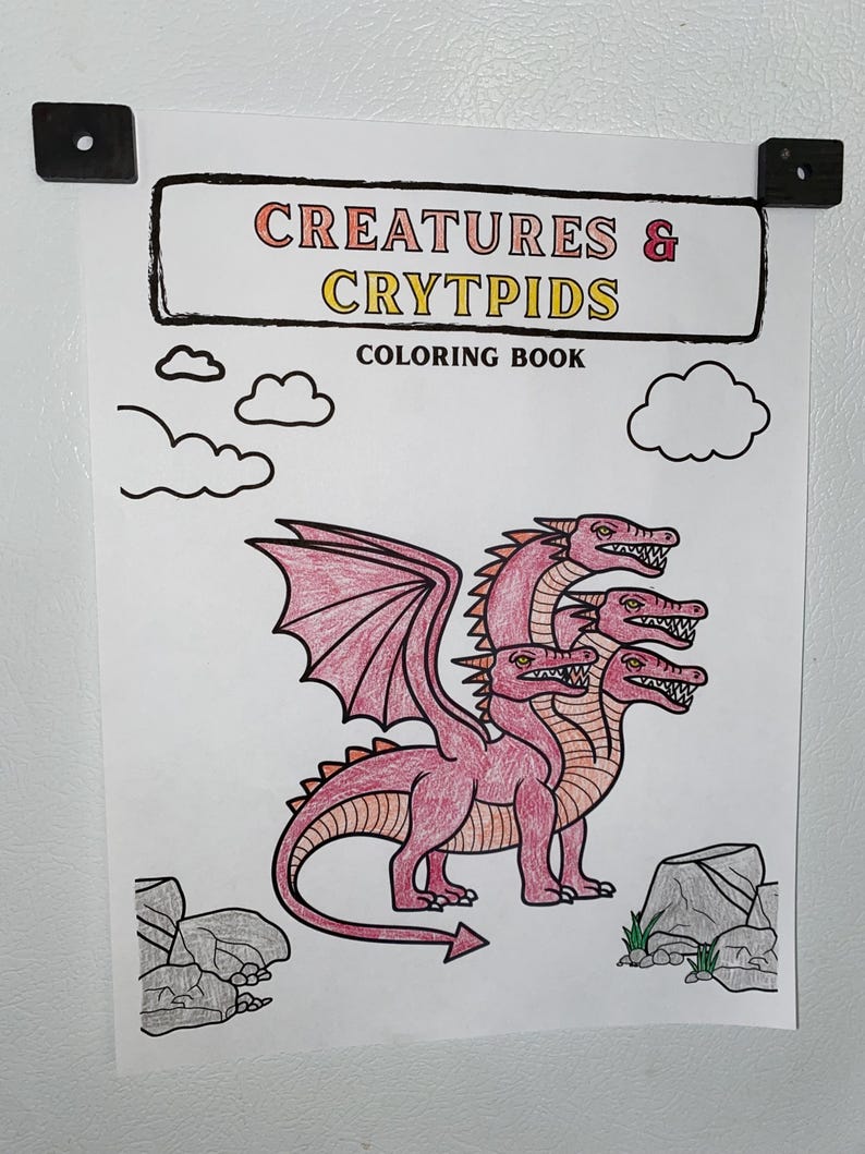 Creatures & Cryptids Coloring Book - PRINTABLE PDF FILE - Etsy