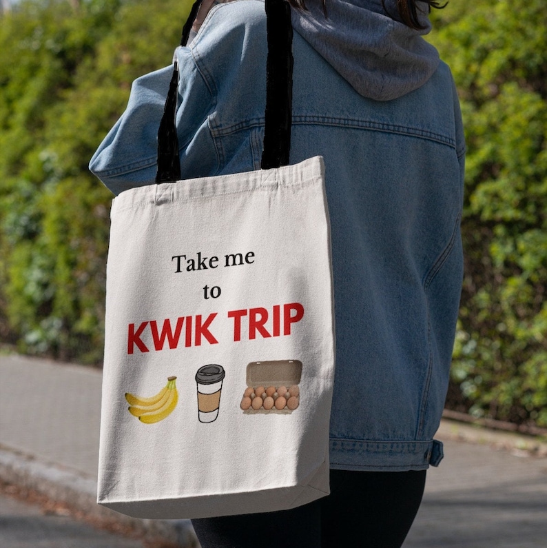 Kwik Trip Tote Bag, Kwik Trip Reusable Grocery Bag, Wisconsin Tote Bag ...