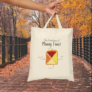 Moony Toast Tote, Wizard Canvas Bag - Etsy