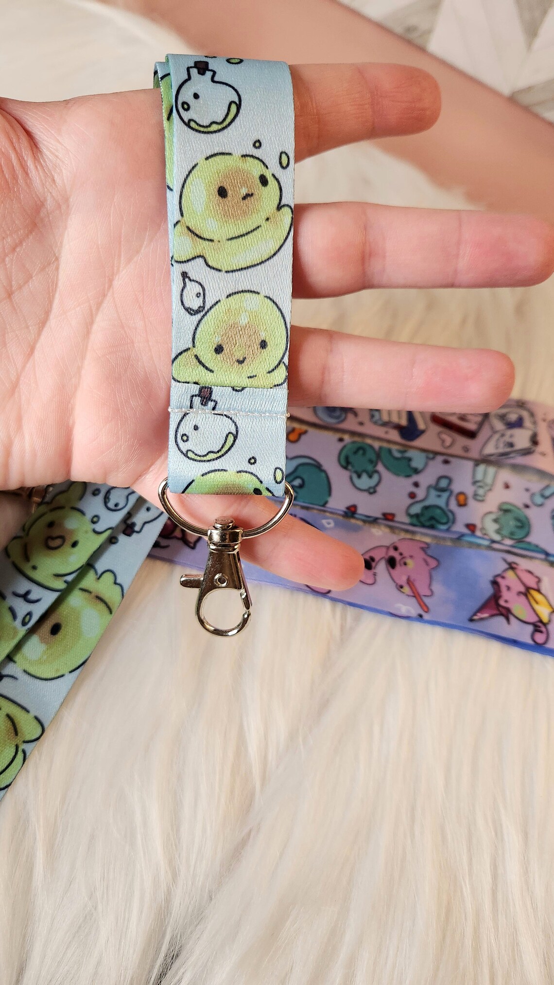 Magical Nerd Landyard Cute Cat Book Slime Position Pet - Etsy