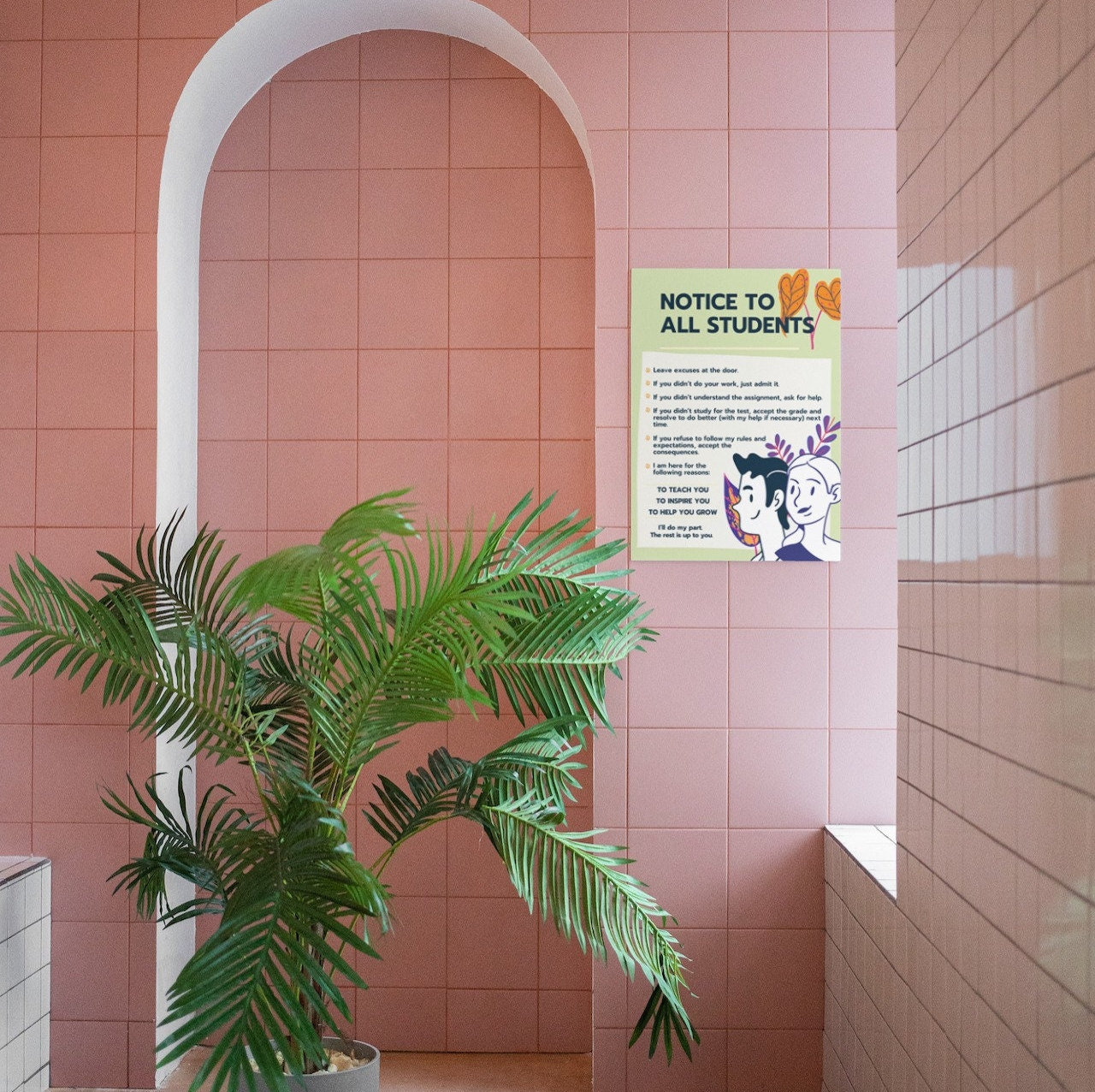 Notice to All Students Poster, Inclusive Classroom Community, Diverse ...