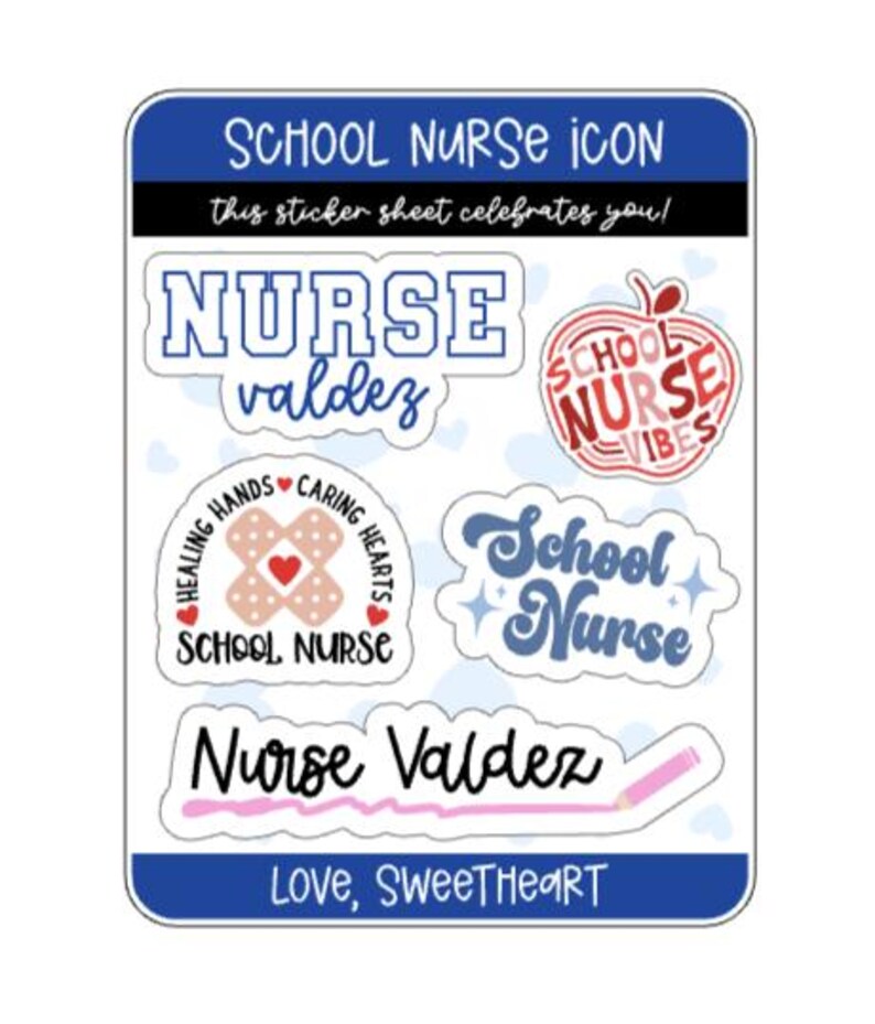 Custom School Staff Sticker Sheets – Choose Your Role! - Etsy