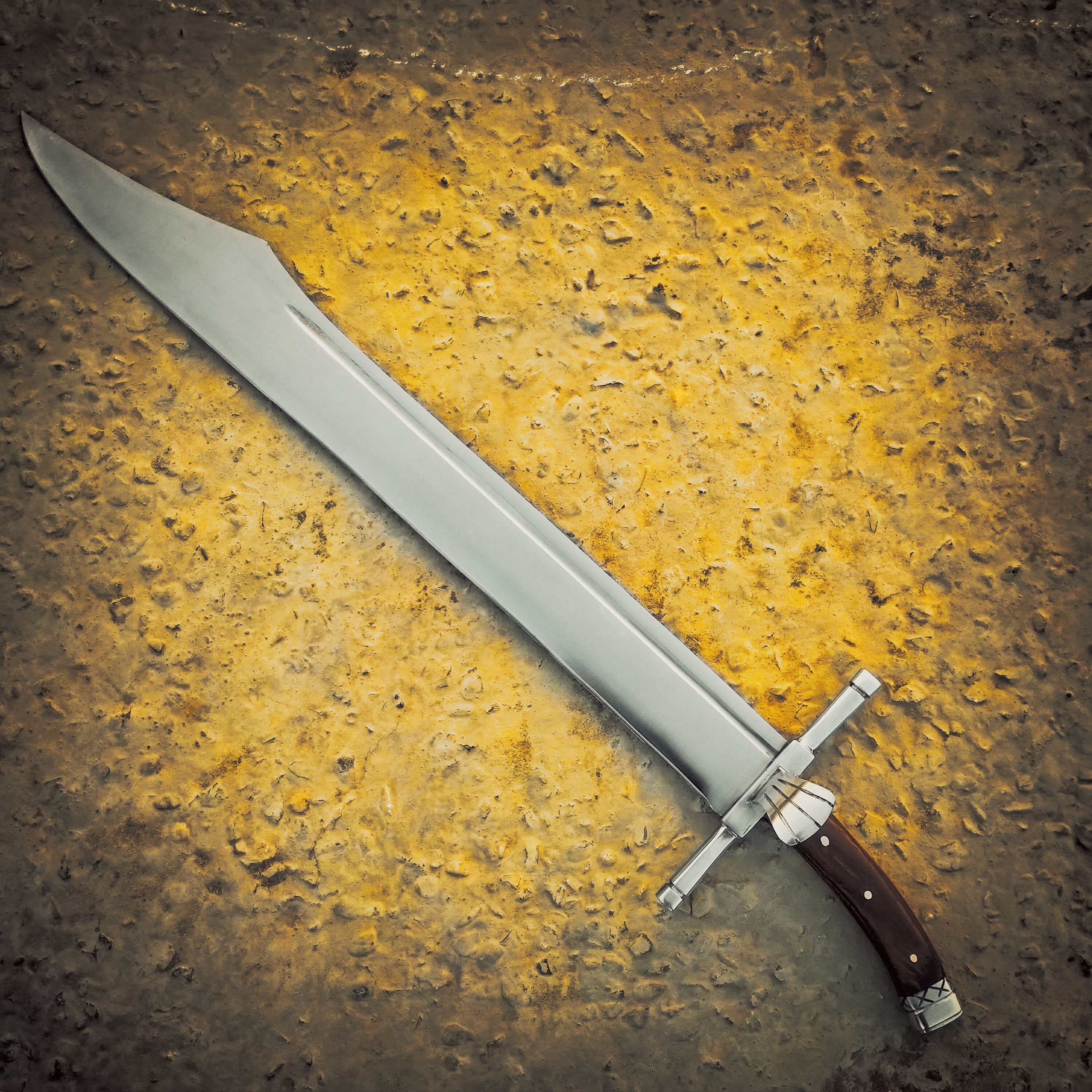 30 Inches Long Blade Sword-dragon Tooth Sword-t Guard Handle-full Tang ...