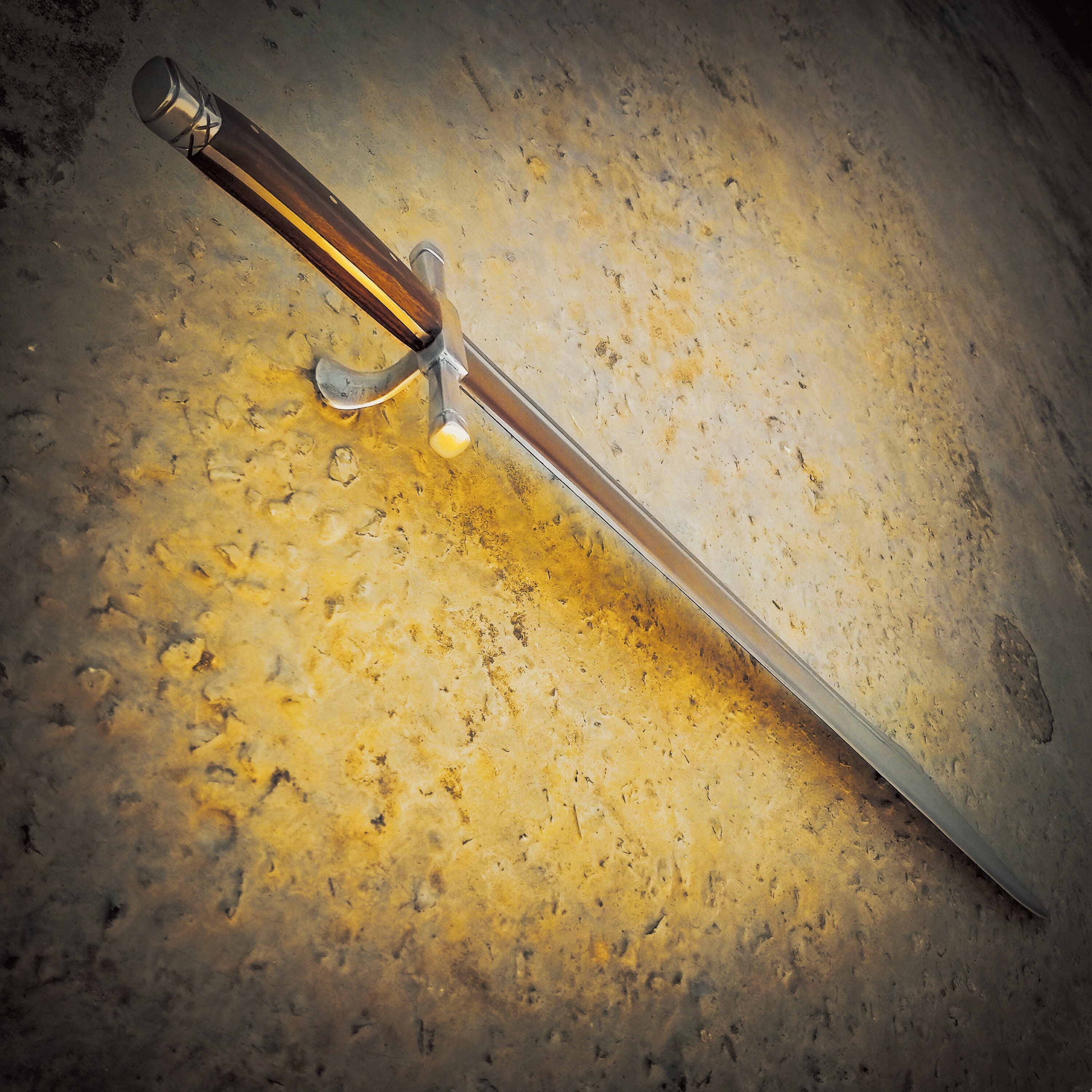 30 Inches Long Blade Sword-dragon Tooth Sword-t Guard Handle-full Tang ...