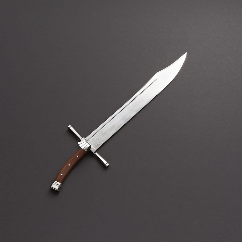 30 Inches Long Blade Sword-dragon Tooth Sword-t Guard Handle-full Tang ...