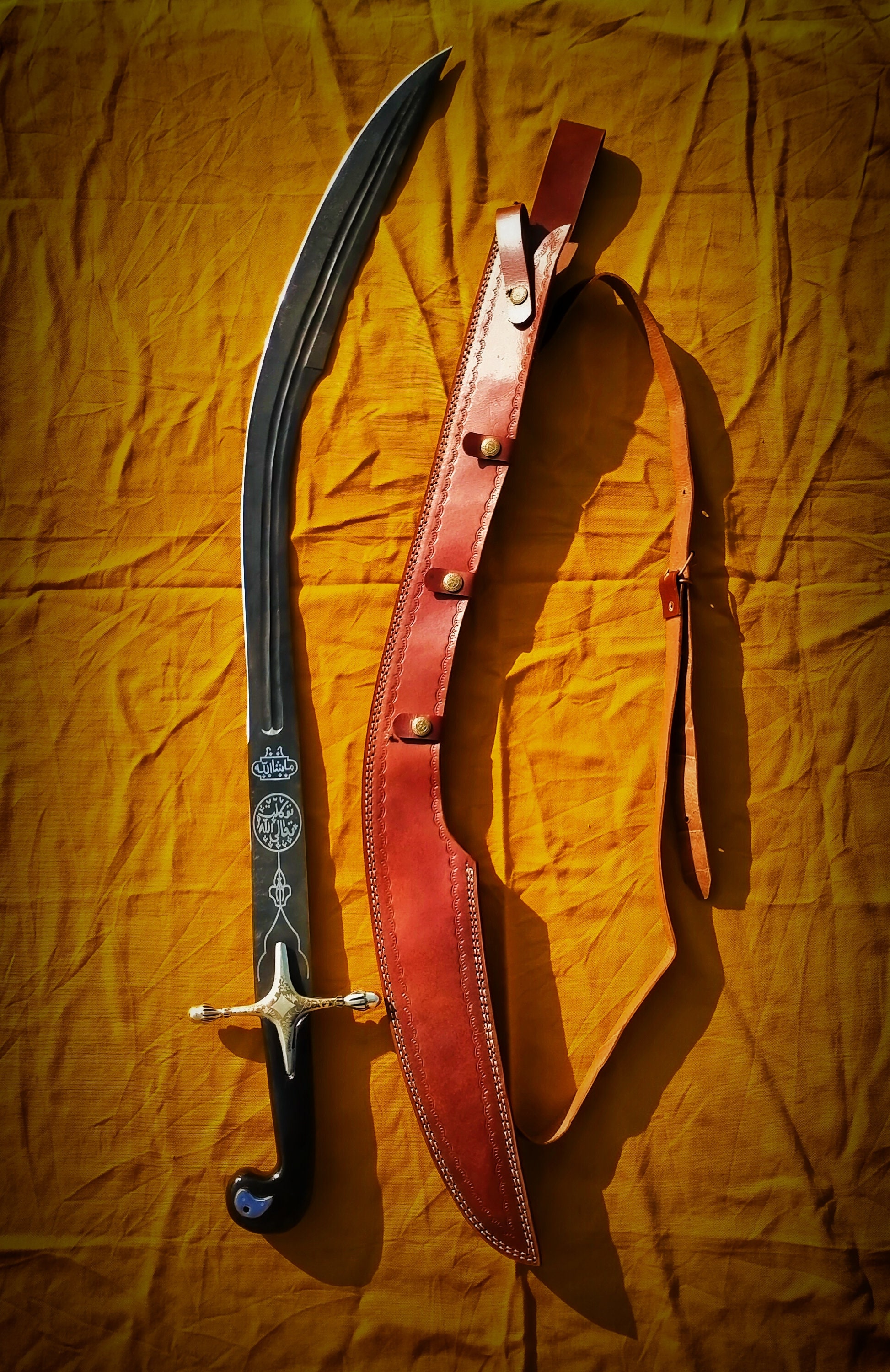 Real Handmade İslamic Sword , Long Sword , Custom Handmade Sword ...