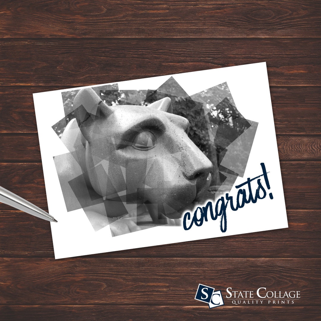 Penn State Congratulations Cards | Original Lion Shrine Collage Design ...
