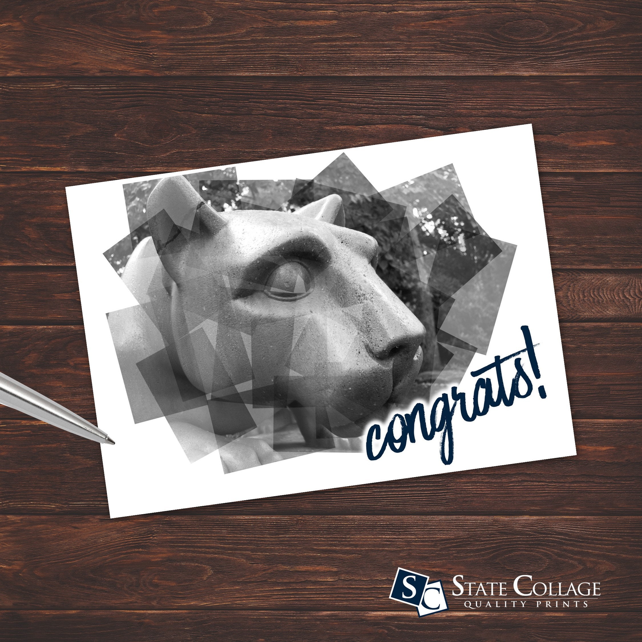 Penn State Congratulations Cards | Original Lion Shrine Collage Design ...