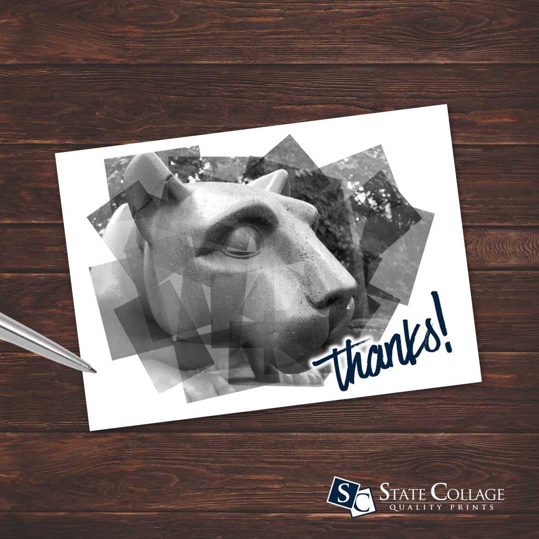 Penn State Thank You Cards | Lion Shrine Design | Graduation, Alumni ...